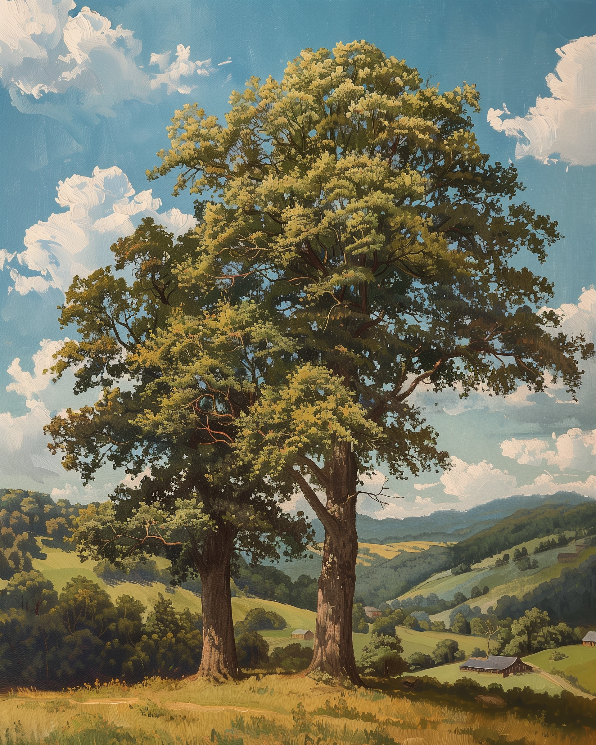 Midjourney prompt: Clyde Sbariledge's painting depicting ...