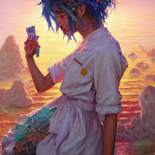 Stable Diffusion prompt: Beautiful anime painting of sola...