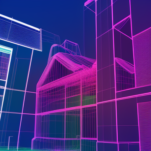 Analog Diffusion prompt: building 3D modeling architectur...
