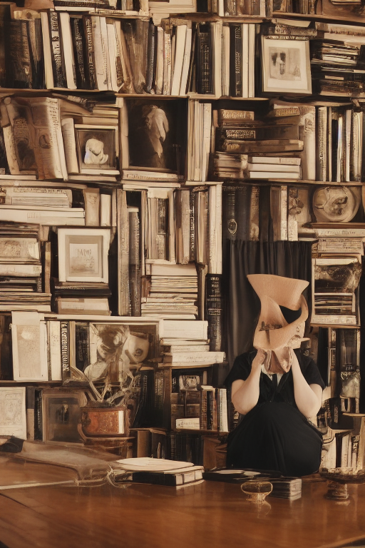 Stable Diffusion prompt: wide photo of a woman noir detec...