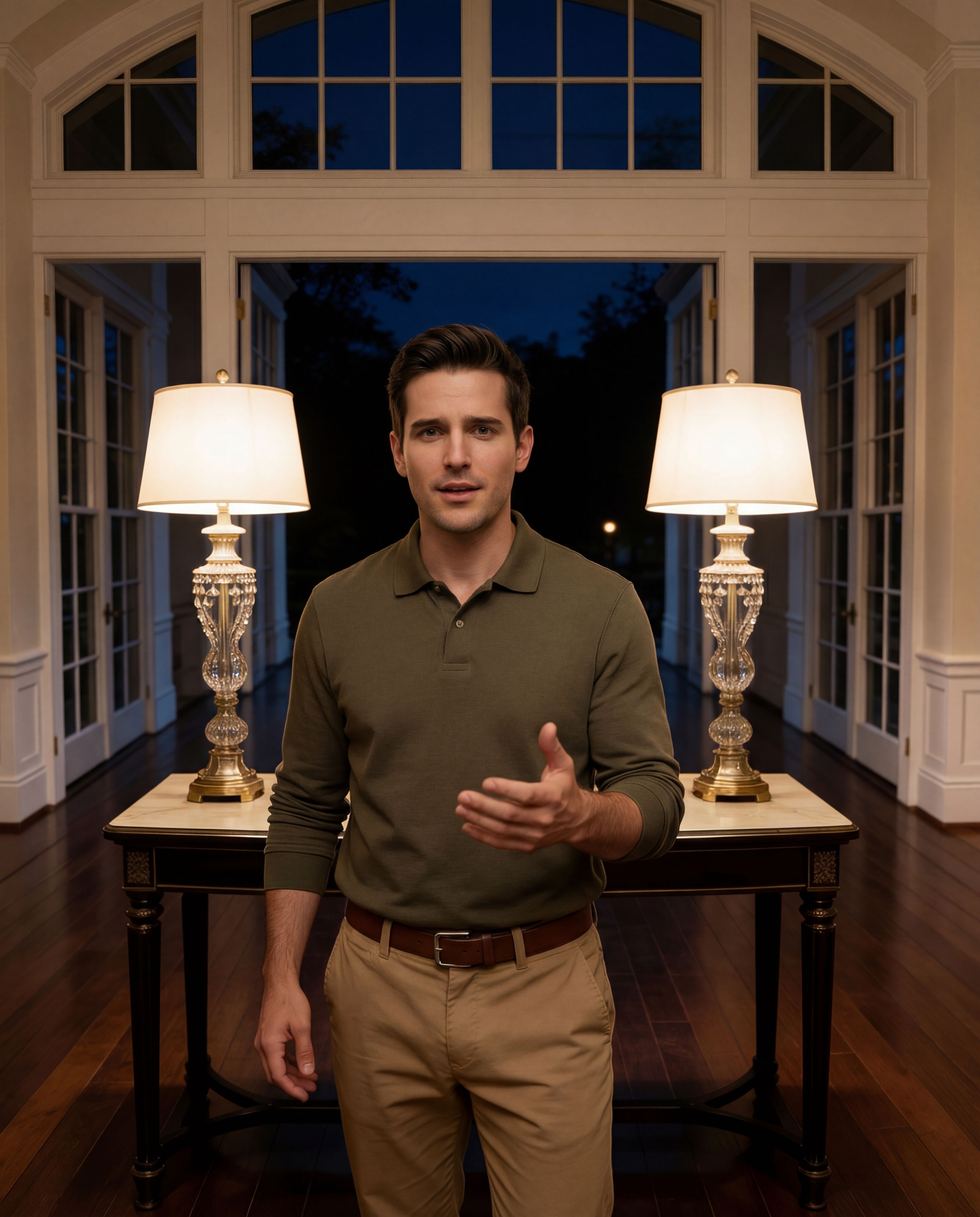 Nano Banana prompt: Same image. The model is facing front...