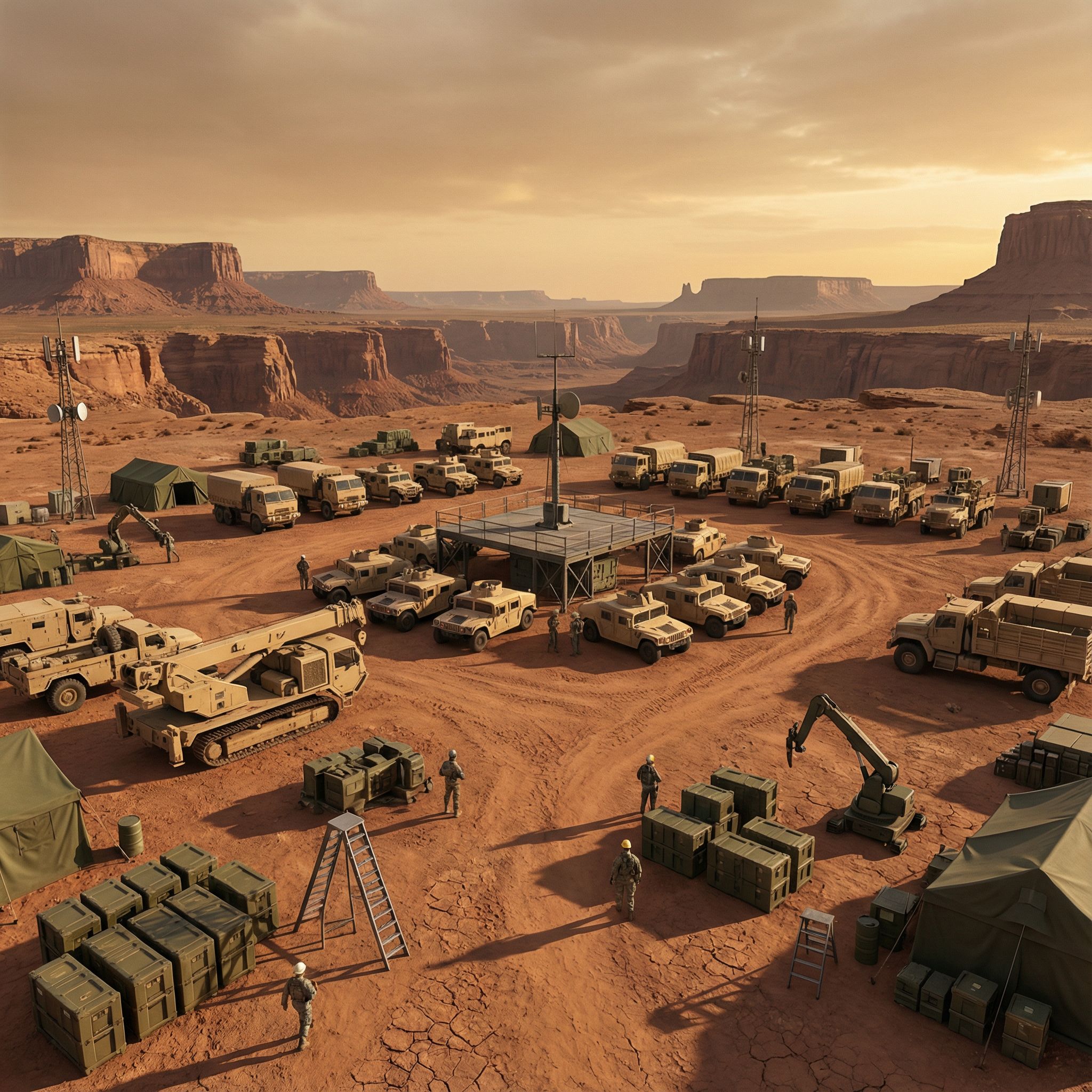 Nano Banana prompt: A vast desert landscape with reddish-...