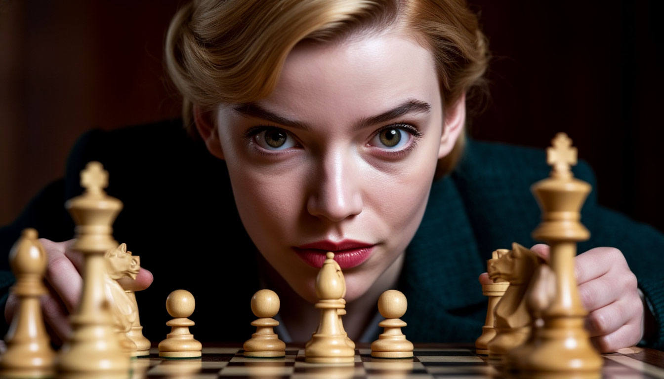 FLUX prompt: DSLR photograph of any taylor-joy from Queen...