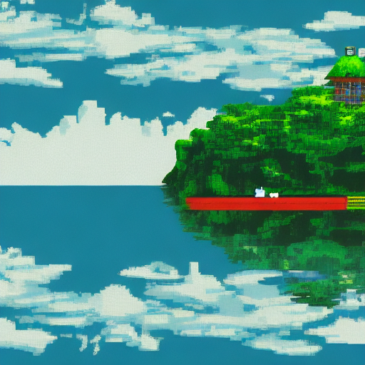 Stable Diffusion prompt: 16 bit pixel art, epic composit...