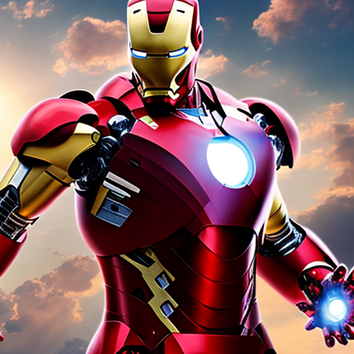 Openjourney prompt: iron man, hyper-realistic and hyper-d...