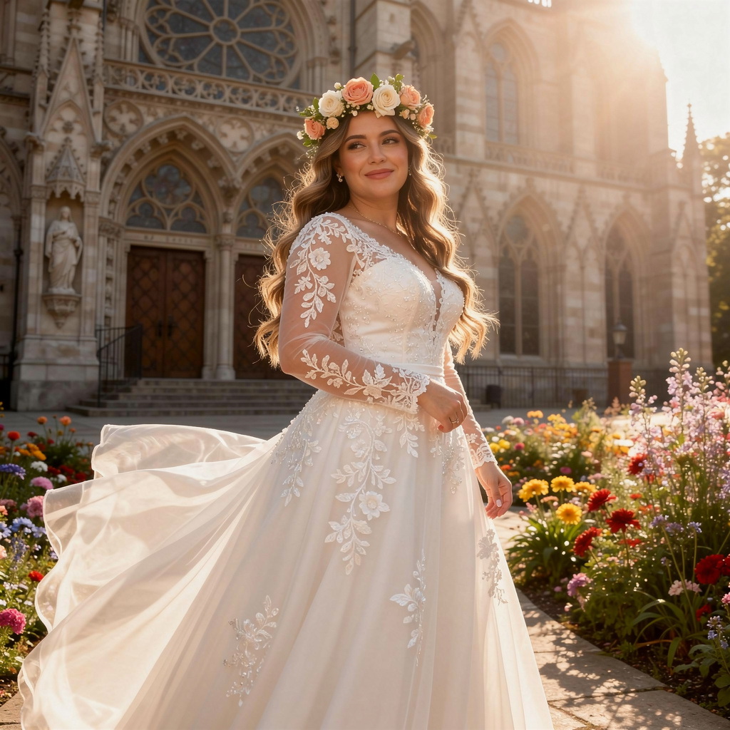 FLUX prompt: The image depicts a beautiful shapely woman ...