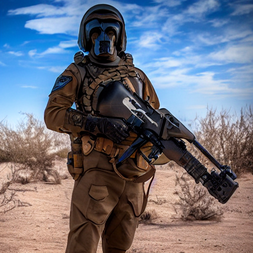 Stable Diffusion prompt: character, futuristic post-apoco...