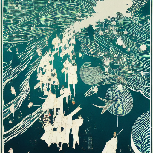 Stable Diffusion prompt: tourism illustration running, m...