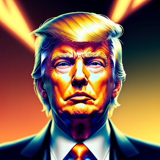 DreamShaper prompt: 2025, donald trump is on the face of ...