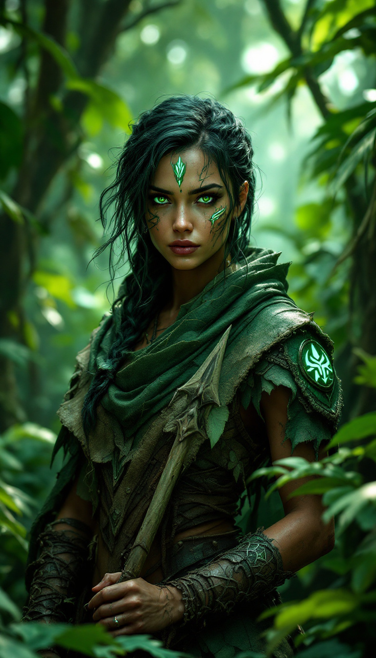 FLUX prompt: A cinematic digital artwork featuring a cunn...