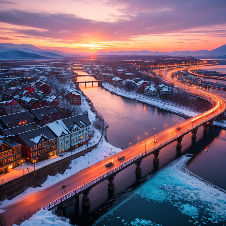 Level4 prompt: canon 5d, frozen and uninhabited siberian ...