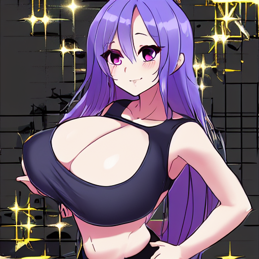 Waifu Diffusion prompt: k-pop girl with big breast, midri...