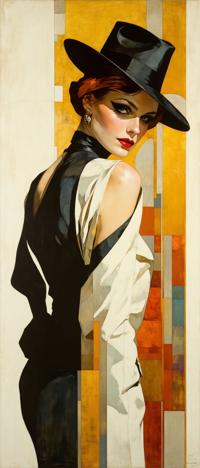 Stable Diffusion prompt: Art Deco, 1920s style, roaring t...