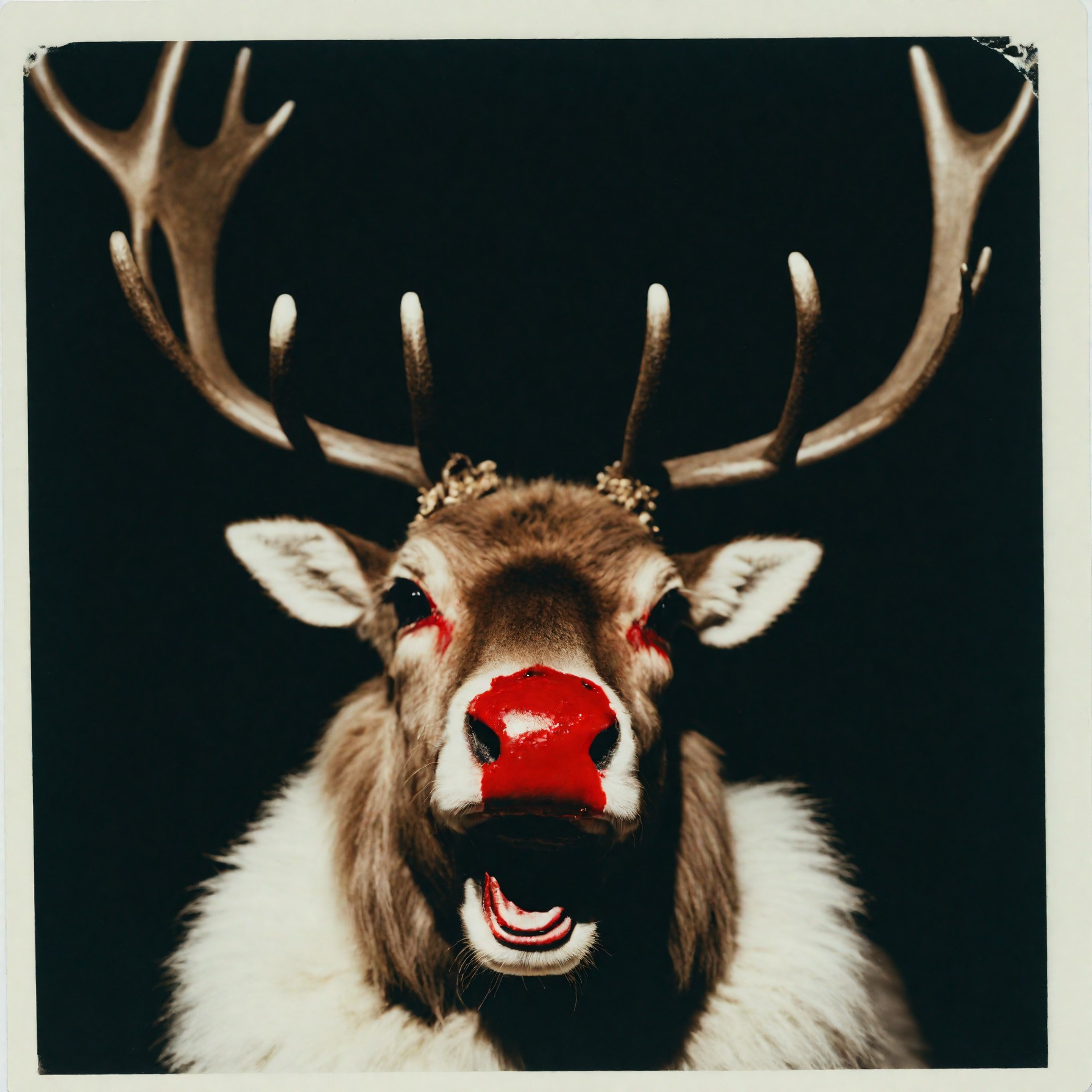 Stable Diffusion prompt: A disturbing polaroid picture of...