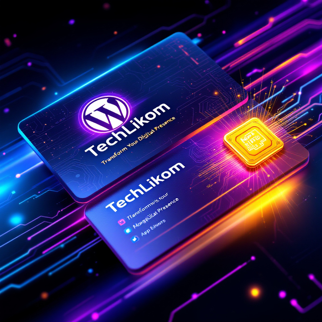 FLUX prompt: Design a futuristic NFC business card for a ...