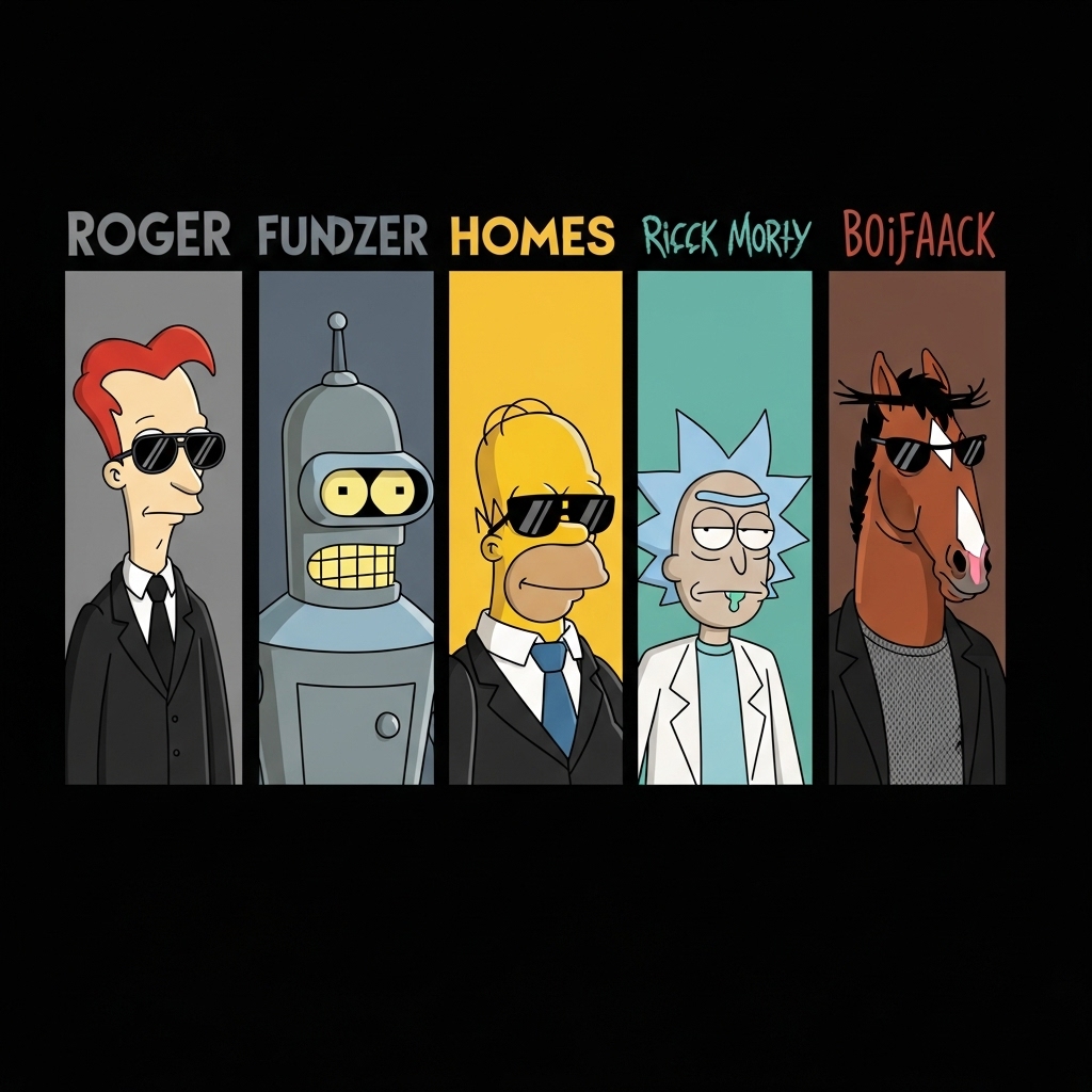 Google Imagen prompt: Cartoon illustration of Roger from ...