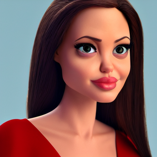 Stable Diffusion prompt: Angelina Jolie as a muppet, pixa...