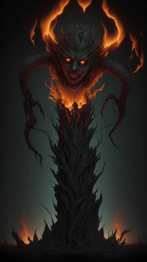 DreamShaper prompt: Feu Follet Description: A extreme ni...