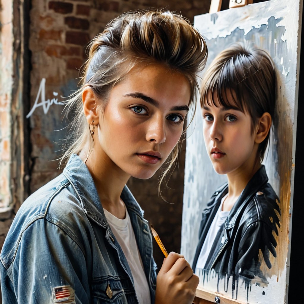 Stable Diffusion prompt: acrylic illustration, epic reali...