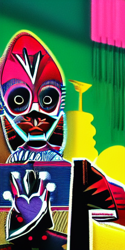 Stable Diffusion prompt: Mexico travel poster, lucha libr...