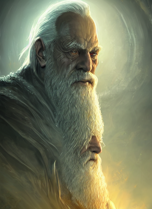 Stable Diffusion prompt: wise old man, ultra detailed fan...