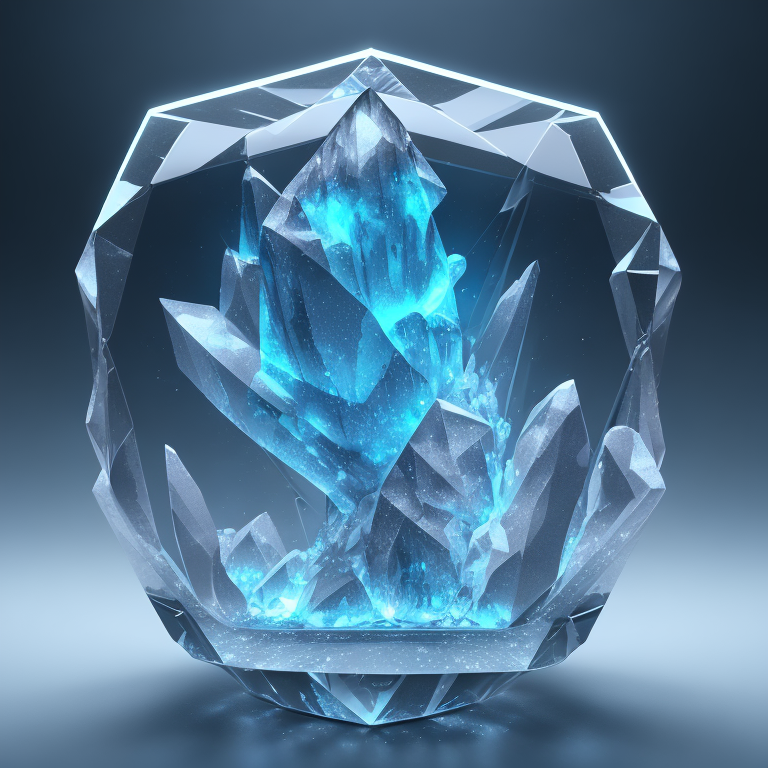 DreamShaper prompt: a futuristic crystal, with water and ...