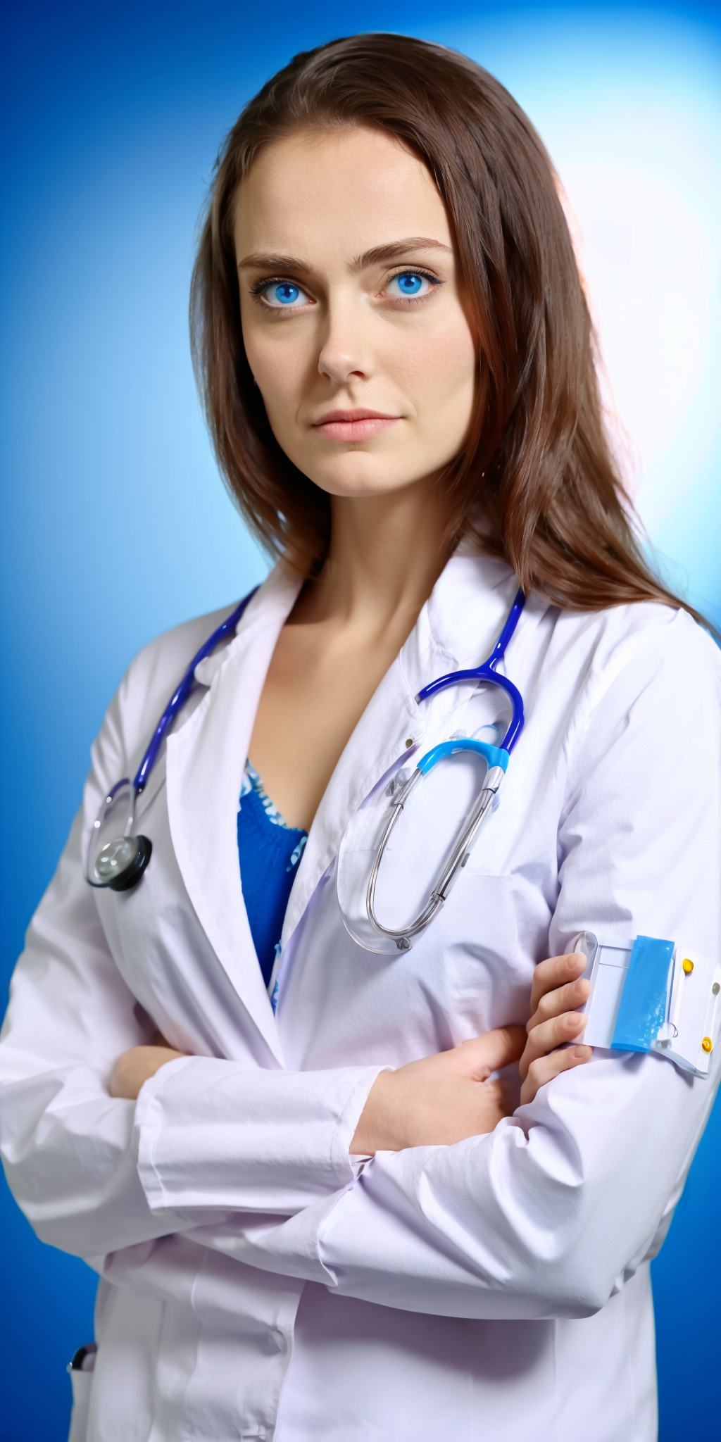 Stable Diffusion prompt: Professional doctor, blue eyes,