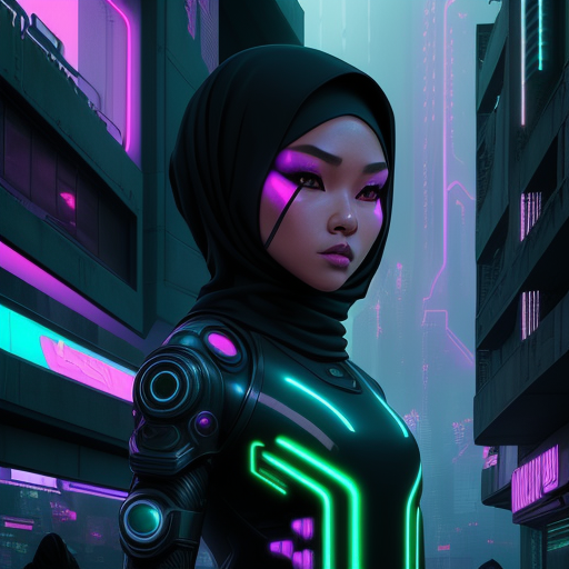 DreamShaper prompt: A Malay girl wearing tudung of the fu...