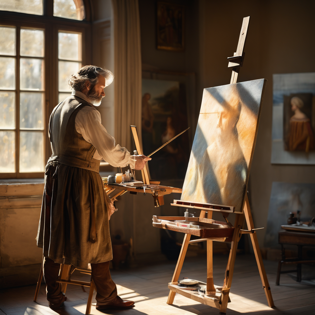 Stable Diffusion prompt: A masterful 45-year-old Renaissa...