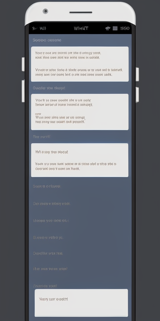DreamShaper prompt: Design a screen of a mobile app scree...