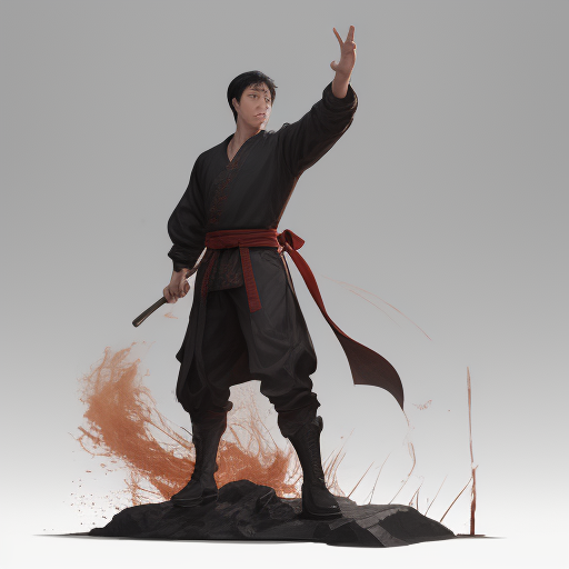 DreamShaper prompt: A young man stands tall and strong li...