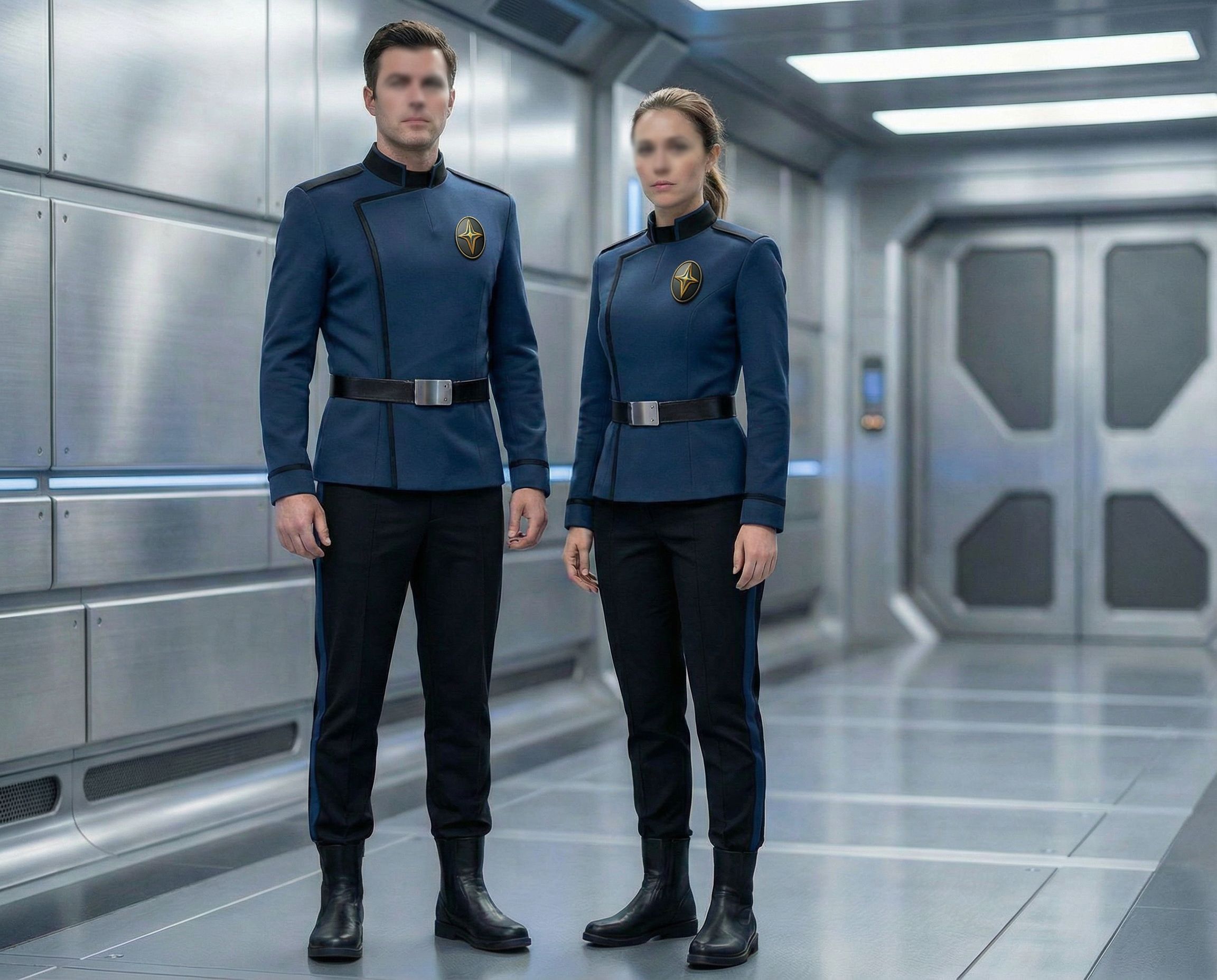 Nano Banana prompt: Create a Sci-Fi uniform with a badge....