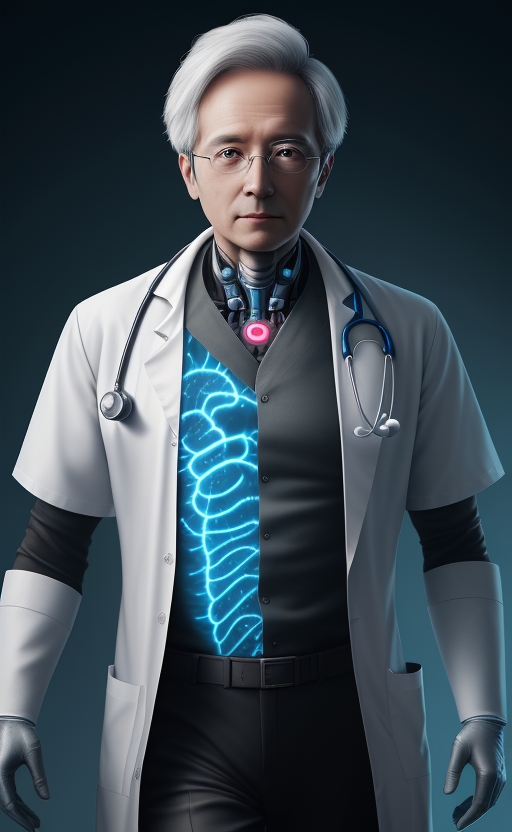 DreamShaper prompt: resident doctor, imaging diagnosis, m...