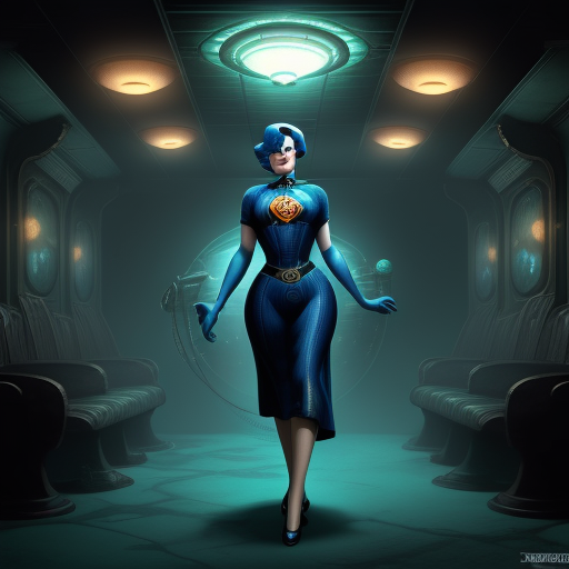 DreamShaper prompt: art deco, 1950 th style, bioshock
