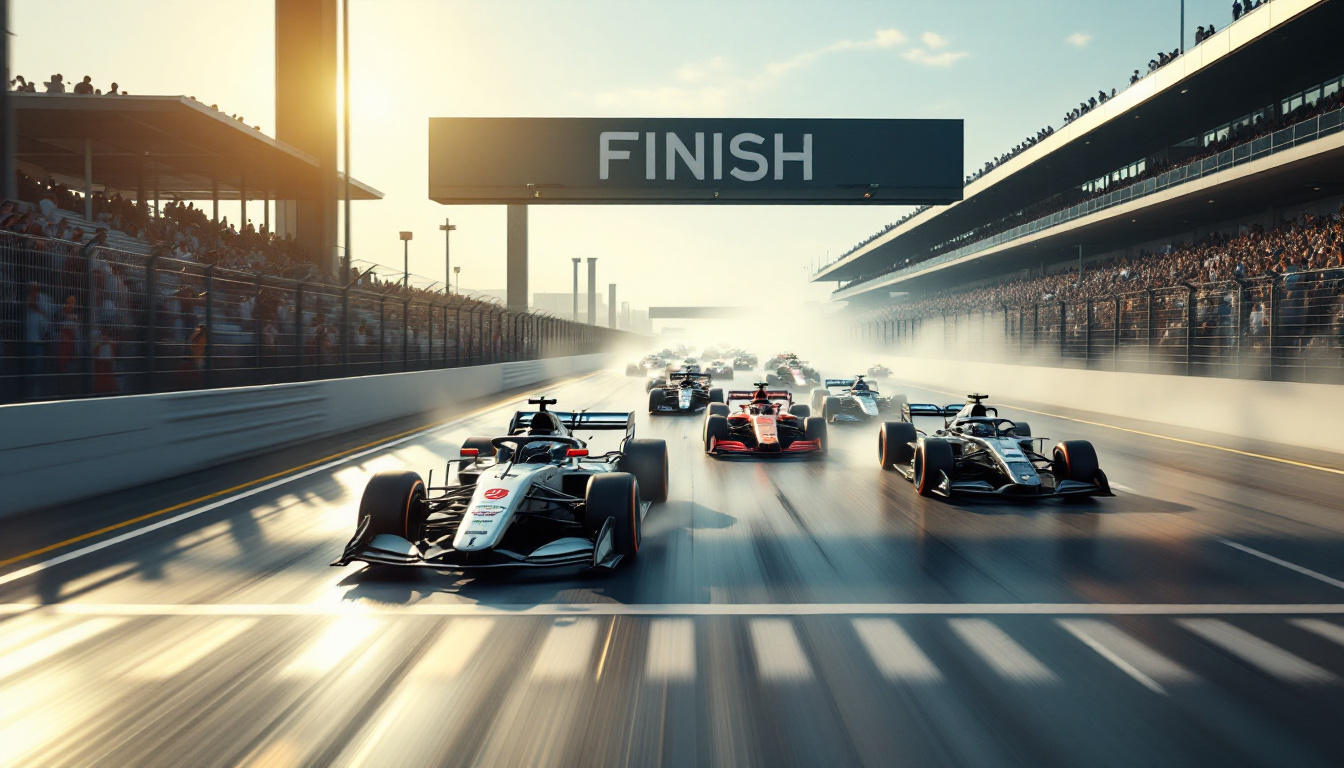 FLUX prompt: The wide track is well lit by sunlight. Ten...