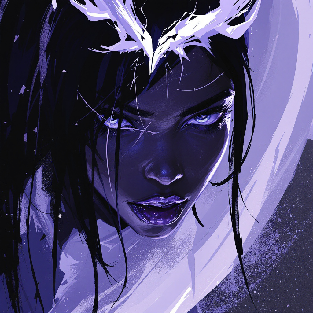 FLUX prompt: akali from league of legends, in the style o...