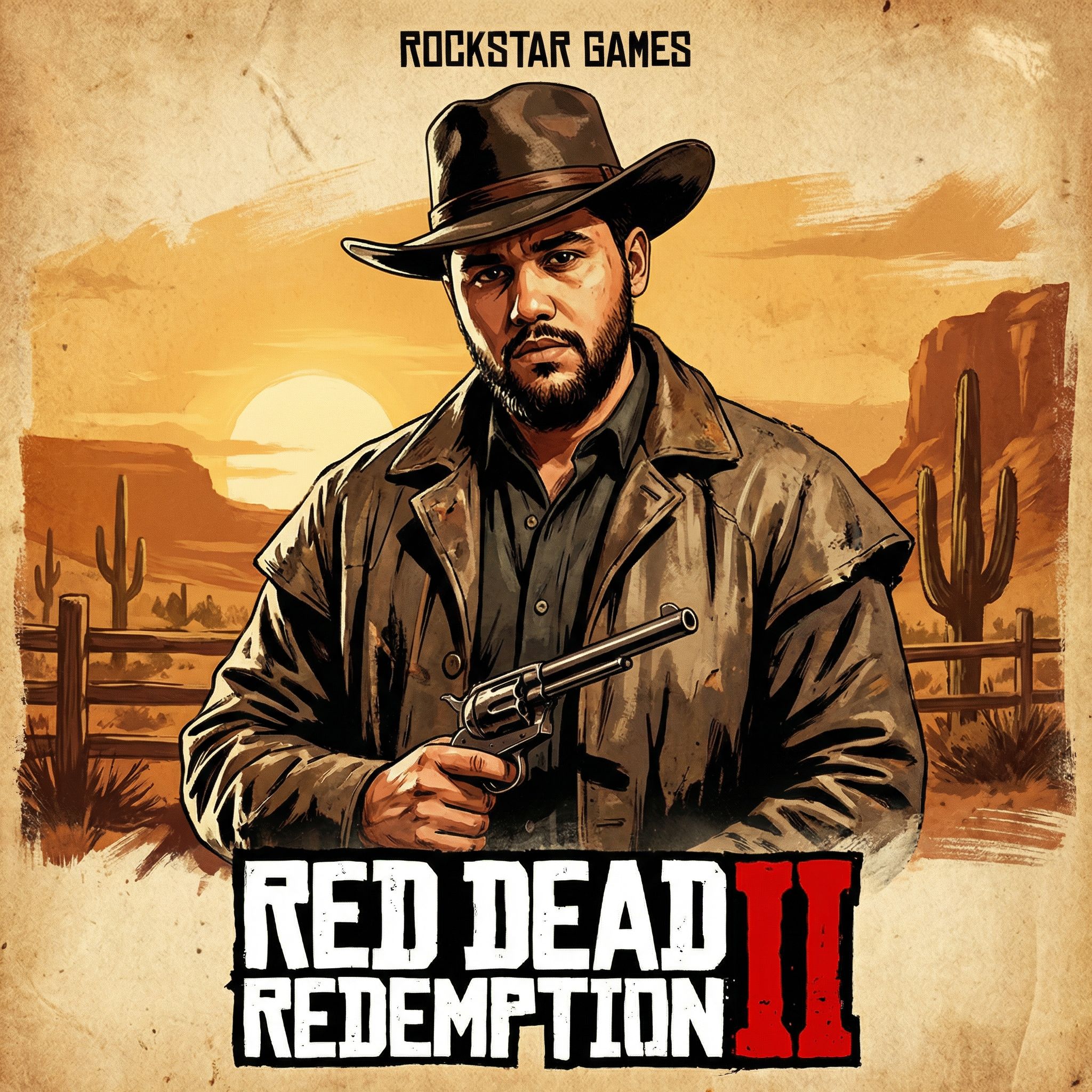 Nano Banana prompt: make me as red dead 2 poster