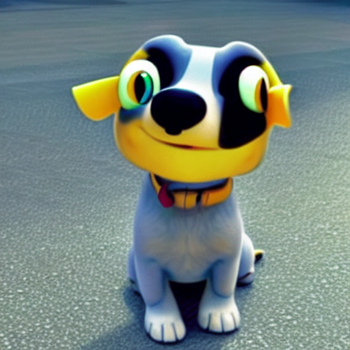 Stable Diffusion prompt: Cute dog, Pixar style - - V4