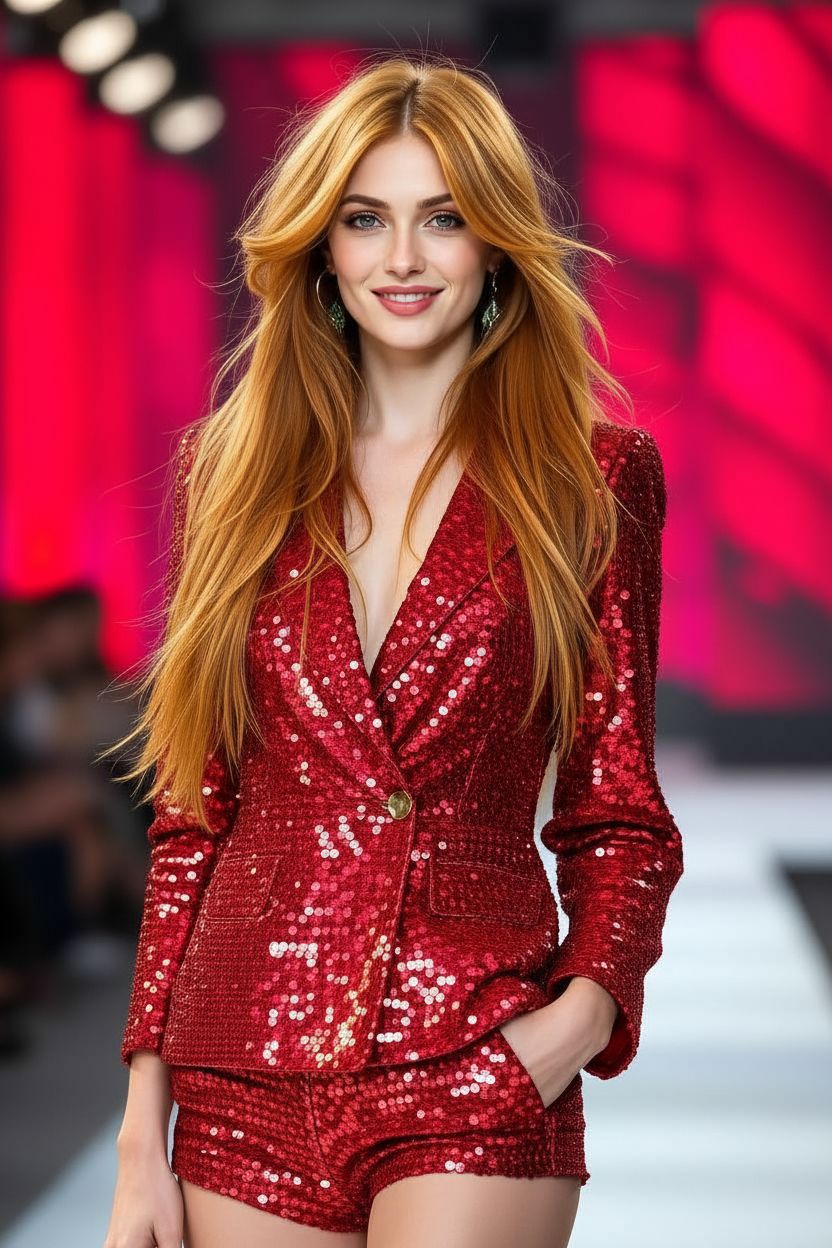 Nano Banana prompt: "High-fashion catwalk runway photogra...