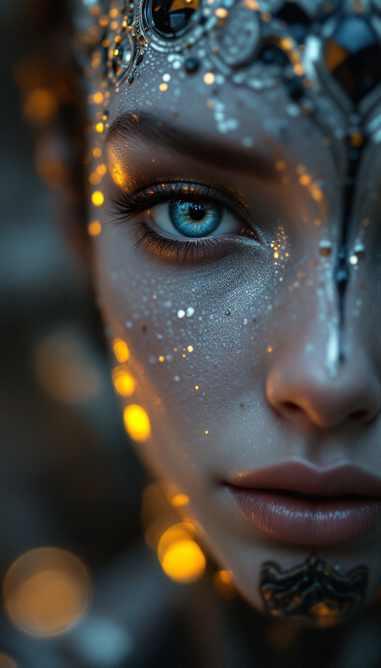 FLUX prompt: A dslr professional portrait of an alien and...