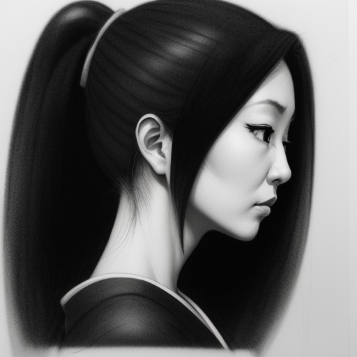 DreamShaper prompt: a black and white charcoal drawing of...