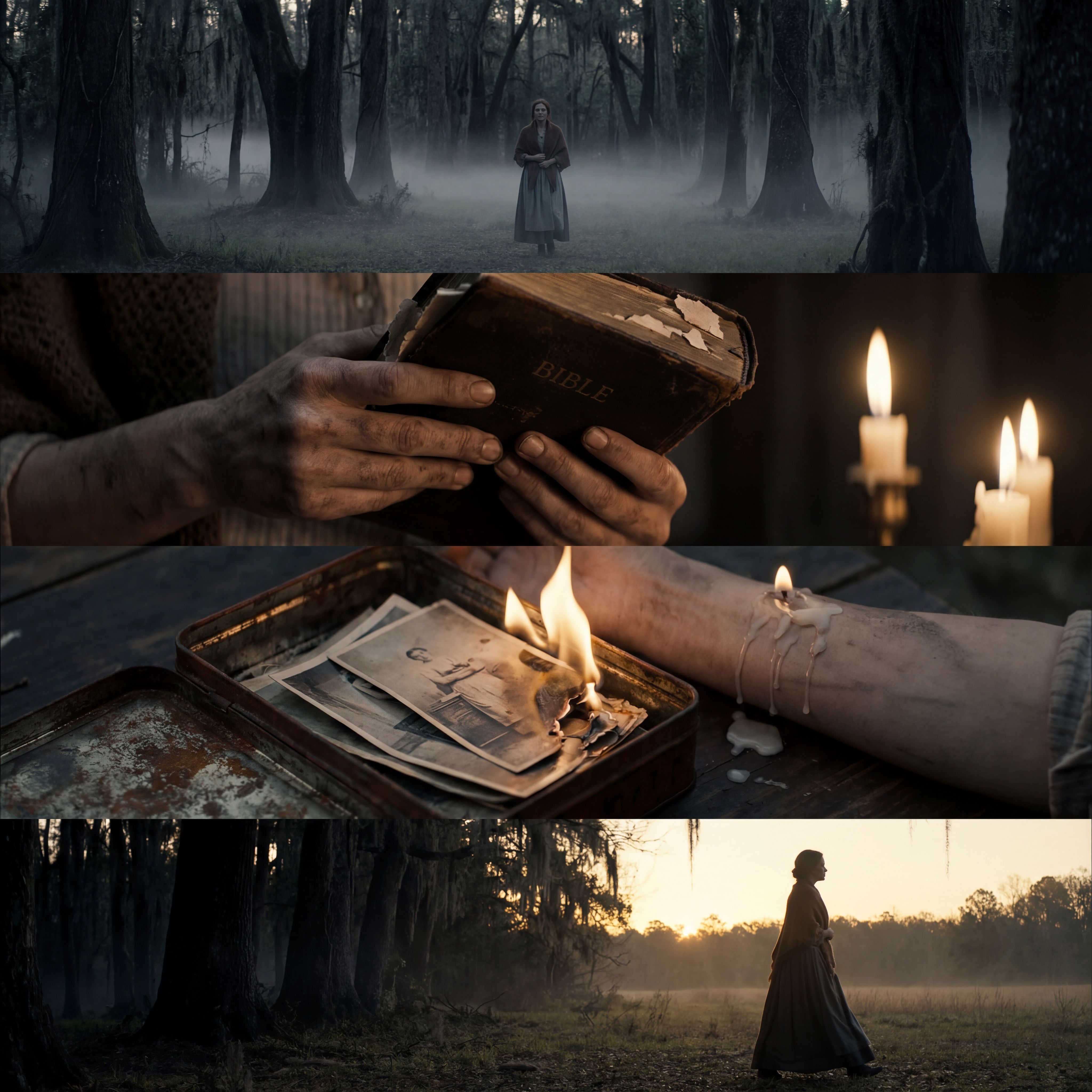 Nano Banana prompt: Dark cinematic Southern-gothic atmosp...