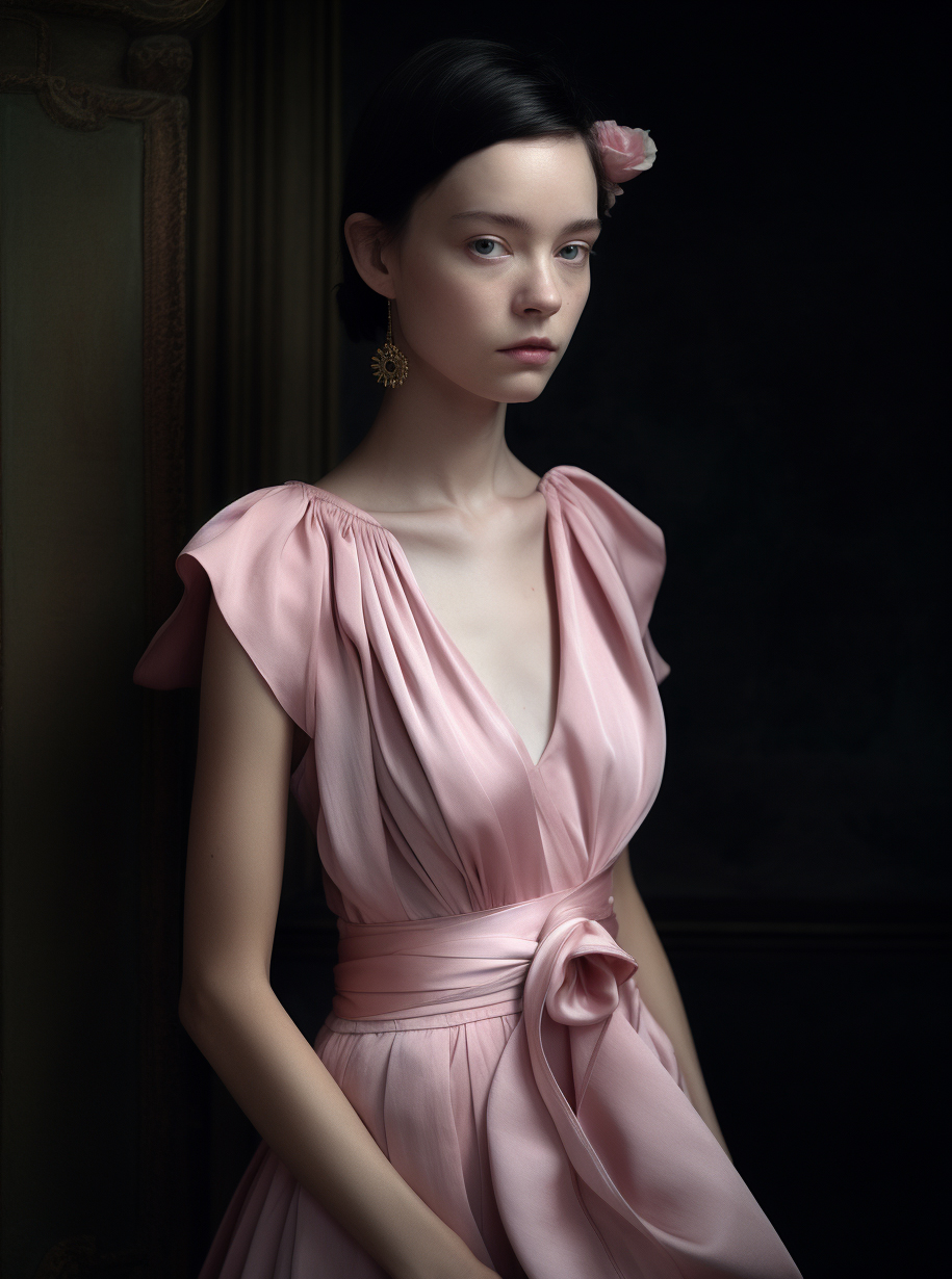 Midjourney prompt: well fashion shot realistic Thinspo mo...