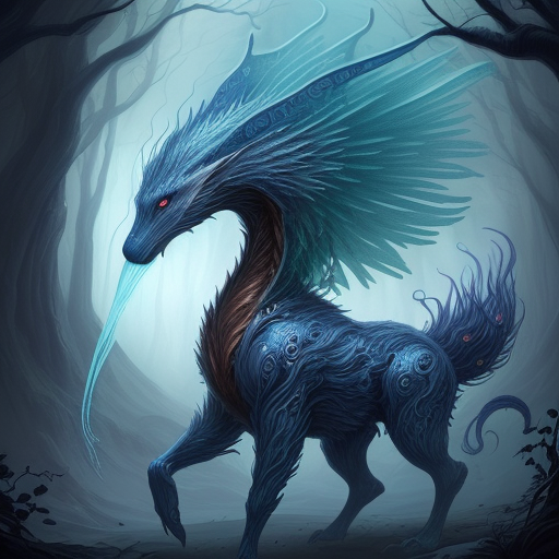 DreamShaper prompt: a fantastical creature that blends th...