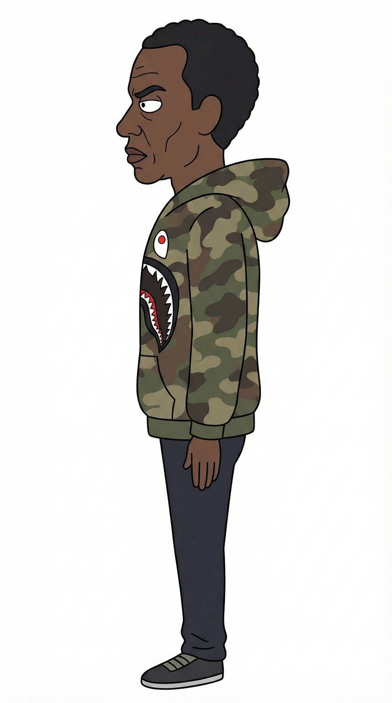 Nano Banana prompt: Create character in 90-degree side pr...