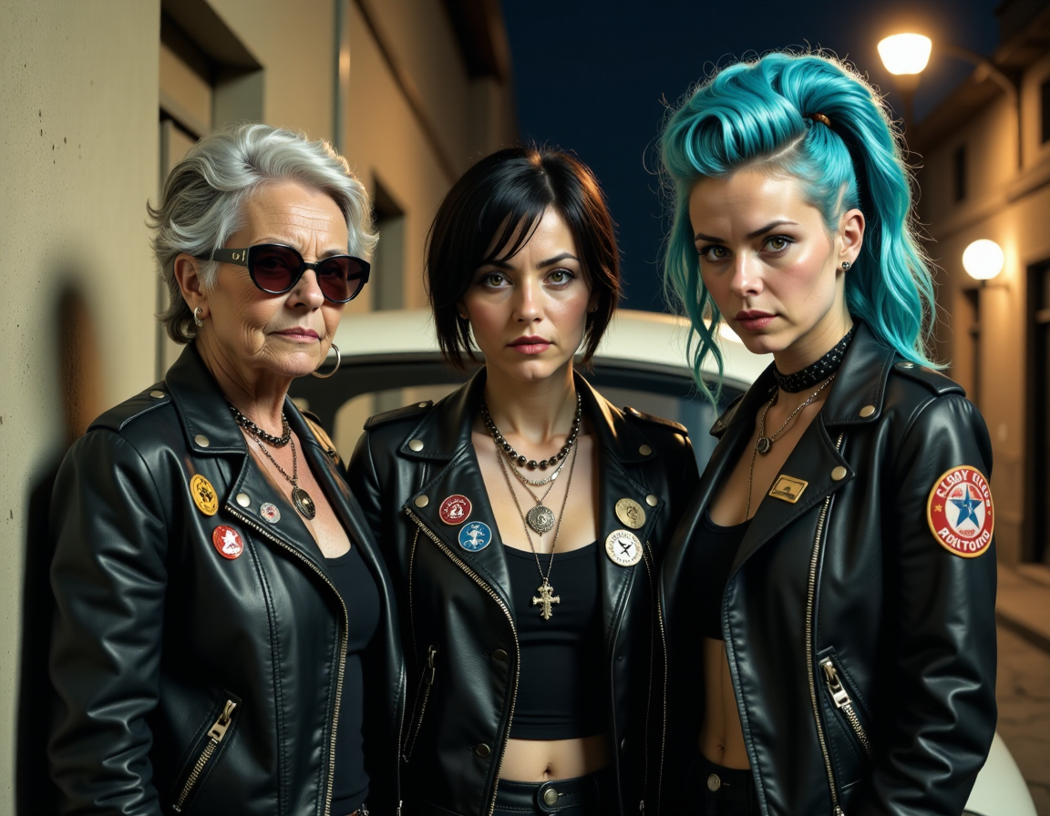three generations of female rockers
