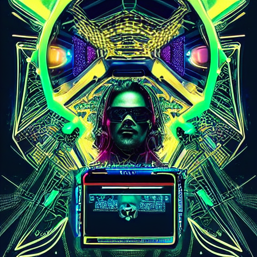 Stable Diffusion prompt: nft style, cyberpunk, synthwave,...