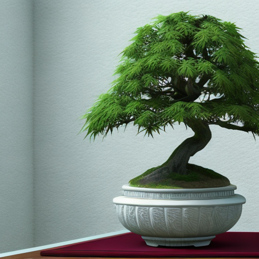 Openjourney prompt: hyper realistic Japanese Maple bonsai...