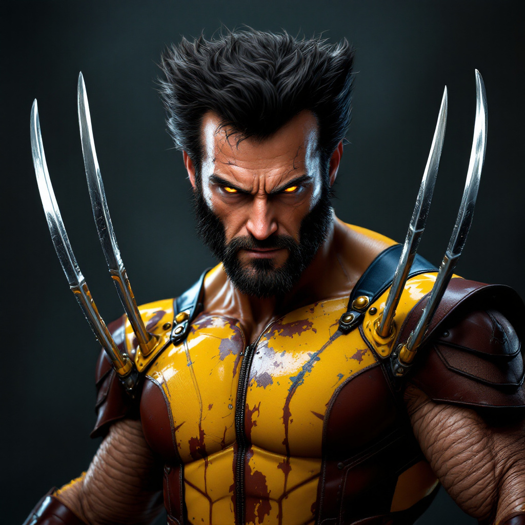 FLUX prompt: Highly detailed, full-body portrait of Marvel’s Wo...