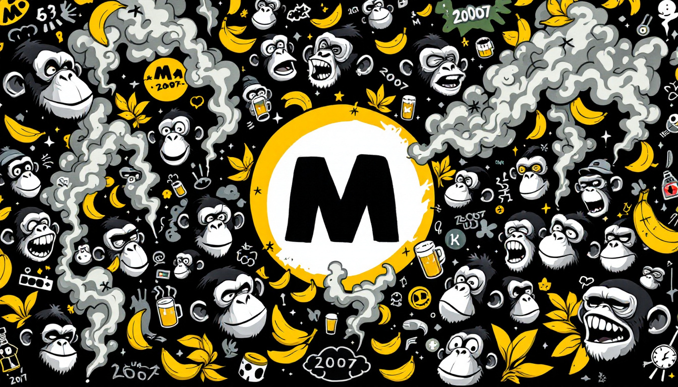 FLUX prompt: An intricate and mainly black, white, yellow...